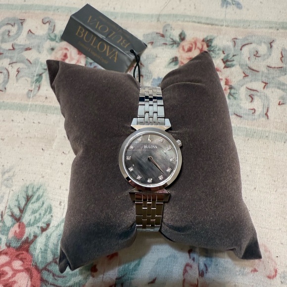 Bulova | Accessories | Bulova Silver Watch With Classic Round Face ...